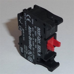 Allen Bradley 800F-Q01 Contact Block Normally Closed - MROSupply.com