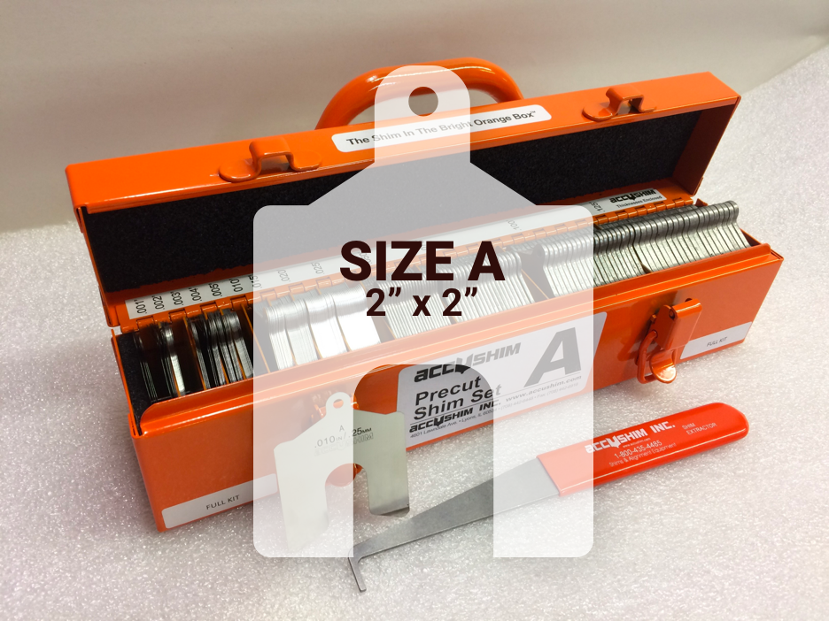 ACCUSHIM SLOTTED SHIMS A-FULL A (2"x2") 304 STAINLESS STEEL FULL SHIM ...