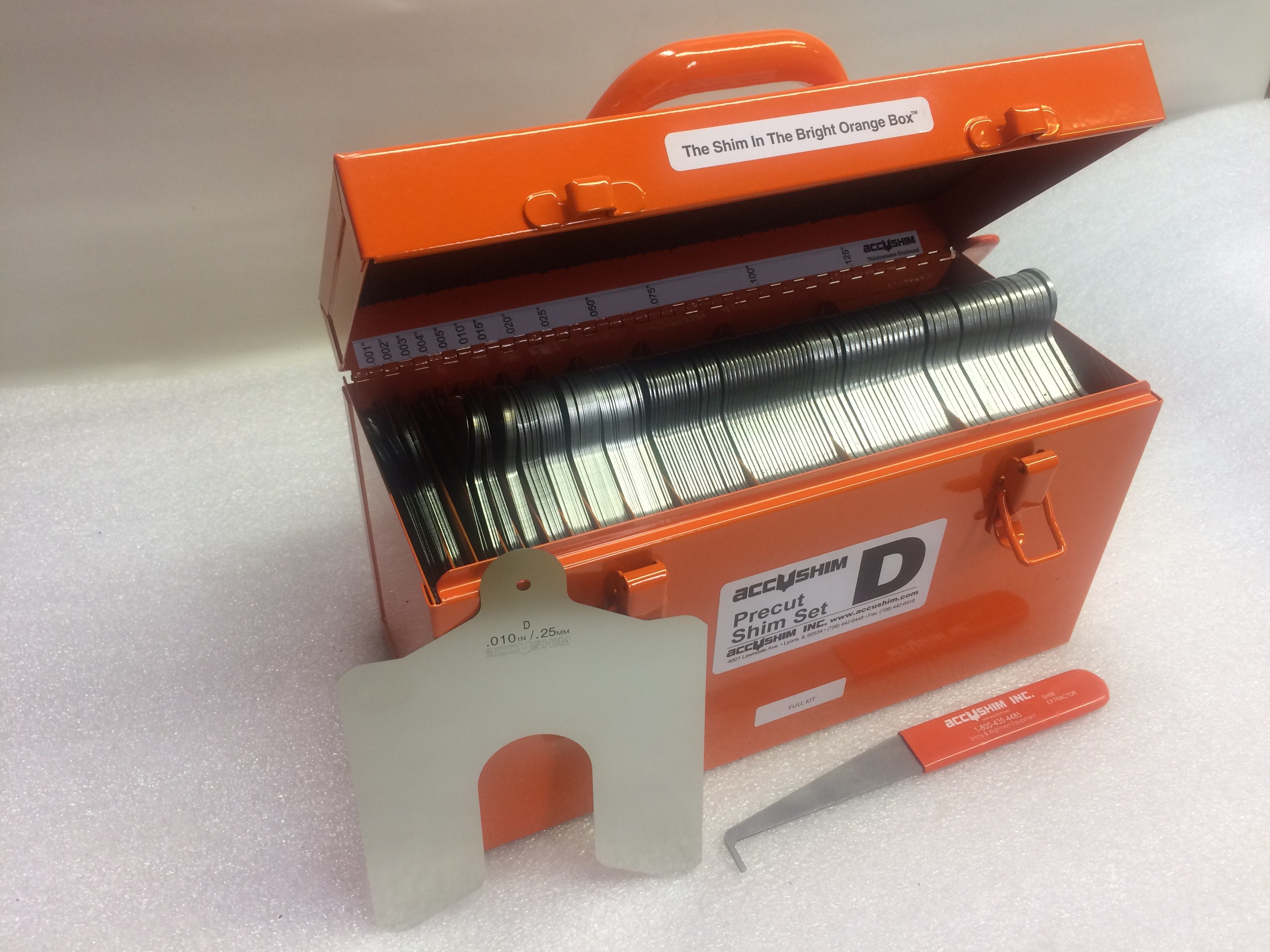 ACCUSHIM SLOTTED SHIMS D-FULL D (5"x5") 304 STAINLESS STEEL FULL SHIM ...