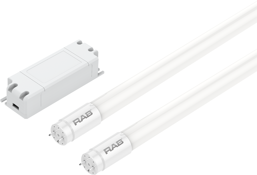 RAB T8-26-48G-840-EXT-2L-DIM LED Tube T8 Glass 4 Ft 2 Kits Type C 13W ...