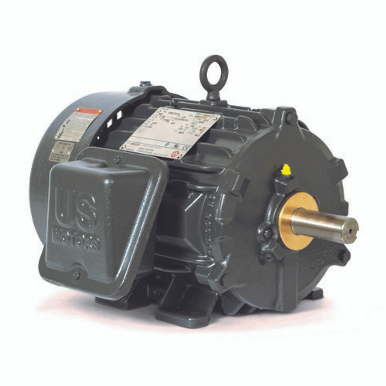 US Motors (Nidec) 8D3P3C 3 hp 1200 RPM 213T Frame (Rigid Base) 575V ...