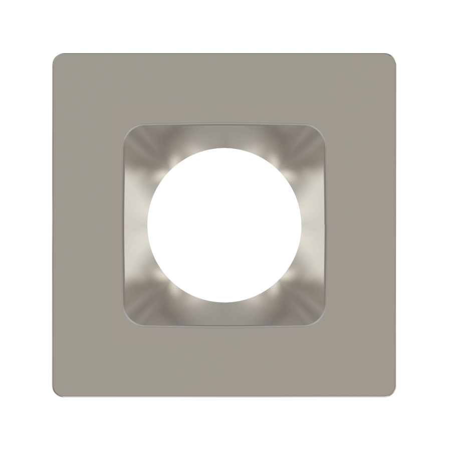 RAB HAT6SBN COLOR TRIM FOR 6" MODULAR DOWNLIGHT SQUARE BRUSHED NICKEL SMOOTH - MROSupply.com