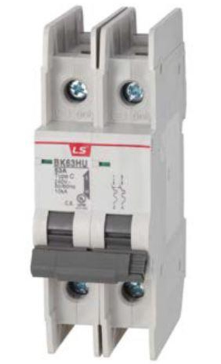 LSIS 0627050663 BK63HU 2P D10A 10KA 480Y/277VAC UL489 - MROSupply.com